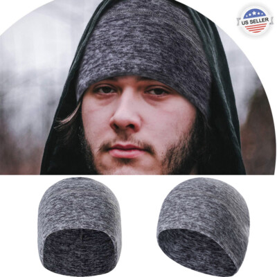 Skull Cap/Helmet Liner/Running Beanie - Cold Weather Fleece Cycling Ski ...