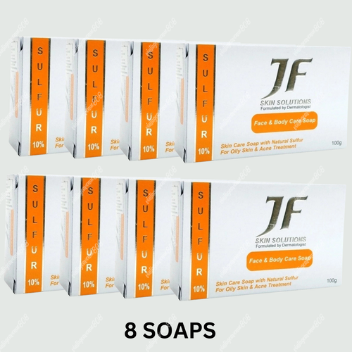 8's x JF Sulfur 10% Anti-Acne Face & Body Soap Oily Skin 100g | eBay