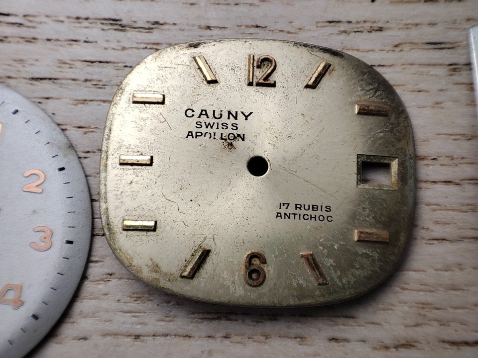 lotto di quadrante orologio relay, cauny apollon, tucah, citizen ...