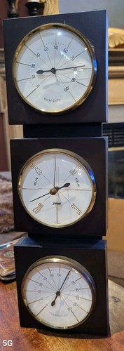 Vintage MCM Jason West Germany Thermometer Barometer Humidity Weather ...