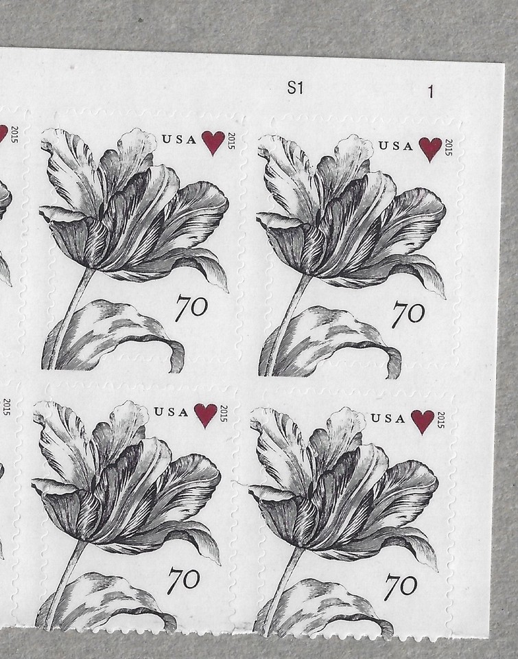 2015 #4960 Block of 10 NH (2 Plate Blocks) Factory Sealed Vintage Tulip ...