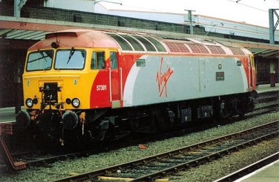 class 57 no 57301 in virgin with deliner couplings at crewe | eBay UK