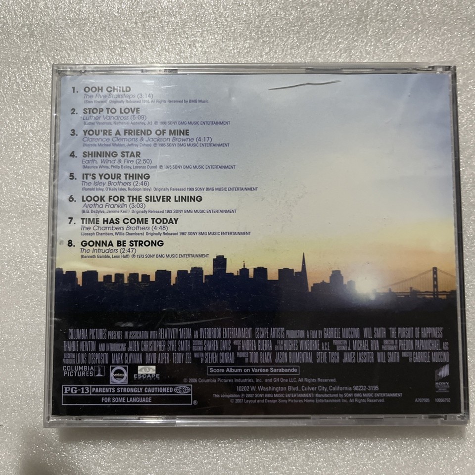 The Pursuit of Happyness - Music Sampler Inspired By (CD, 2006) NEW SEALED | eBay