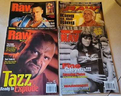 WWE Raw Magazines August 2000 2004 April 2003 October 1998 Chyna Ric ...