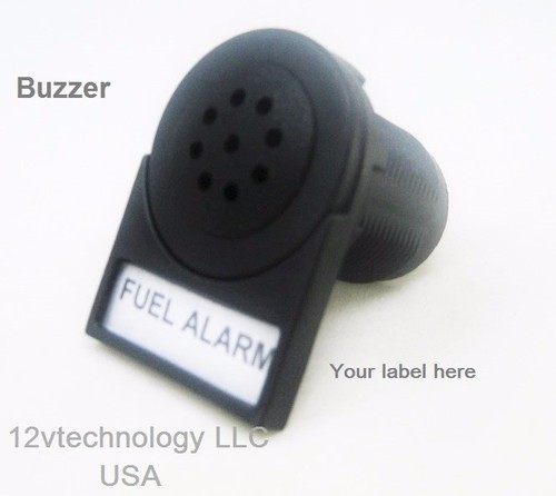 Labeled Mechanical Vibrating Buzzer 400hz Signal Alarm Alert 12V Socket ...