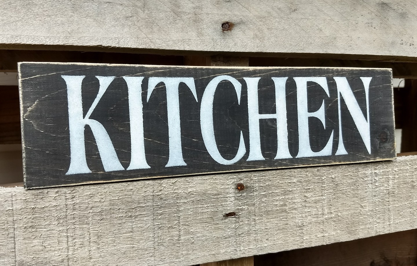 farmhouse rustic KITCHEN wood sign wooden home decor farm black small ...