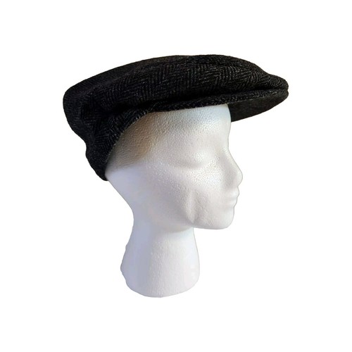 Hats Of Ireland Castlebar 100% Wool Tweed Hat Newsboy Flat Cabbie Large ...