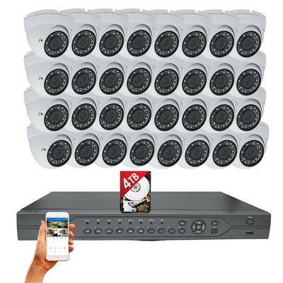Evertech 32 Channel CCTV Camera System Set Night Vision Indoor Outdoor ...