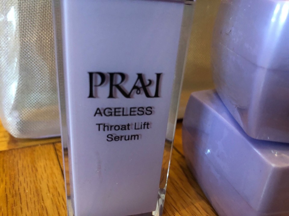 PRAI Ageless Throat Decolletage Creme Cream Serum, Smoother Kit (1 oz ...