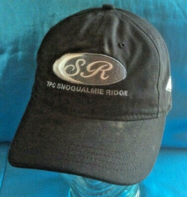 NEW Ladies Legendary Adjustable Black TPC Snoqualmie Ridge Golf Hat ...