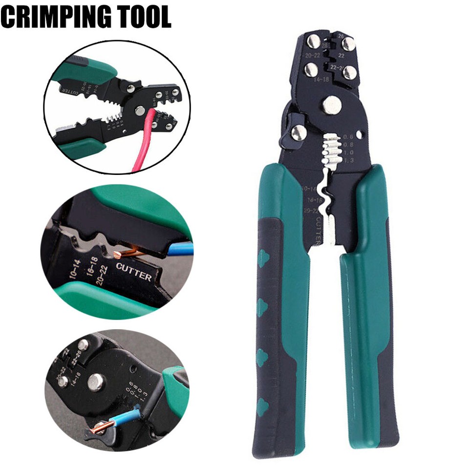 UK Ratchet Crimper Plier Cable Wire Electrical Crimp Tool Terminals ...