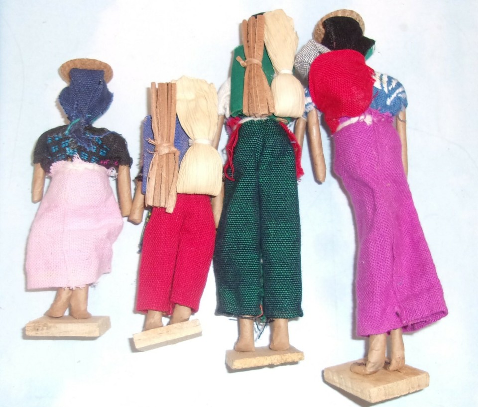 Lot Souvenir Cloth Dolls GUATEMALA/EL SALVADOR 6" to 8" Tall | eBay