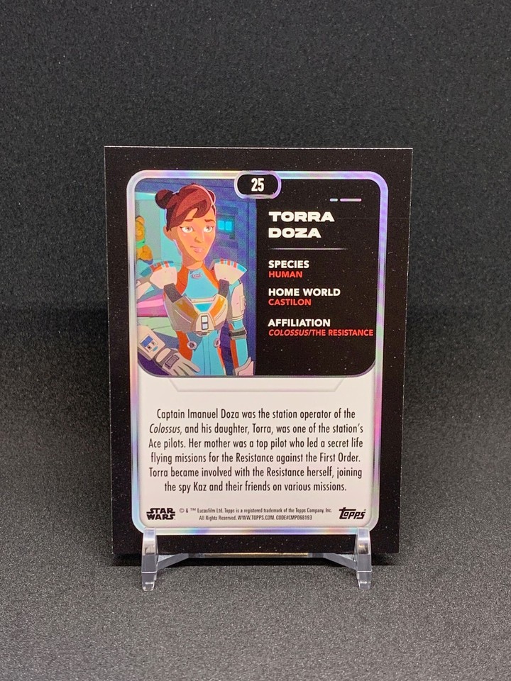2023 Topps Flagship Torra Doza 25 Star Wars Resistance Holo Foil | eBay