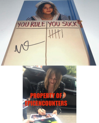 RARE REAL! MAYA HAWKE SIGNED STRANGER THINGS ROBIN 8X10 PHOTO W/PROOF W ...