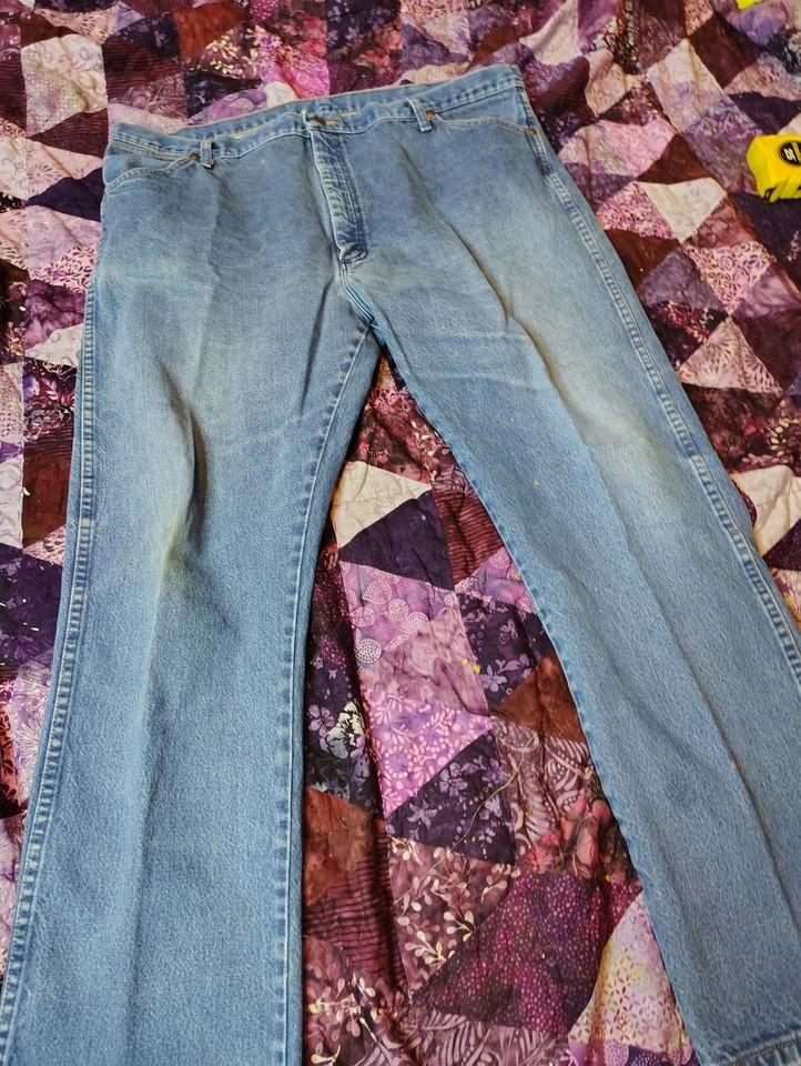 Vintage Y2K Wrangler Jeans Mens 44x32 Blue Premium 13MWZ Cowboy Cut ...