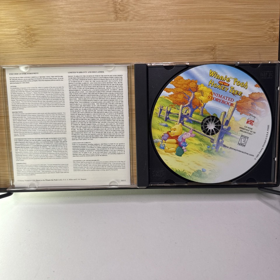 Disney Winnie the Pooh and the Honey Tree PC CD-ROM Animated Storybook ...