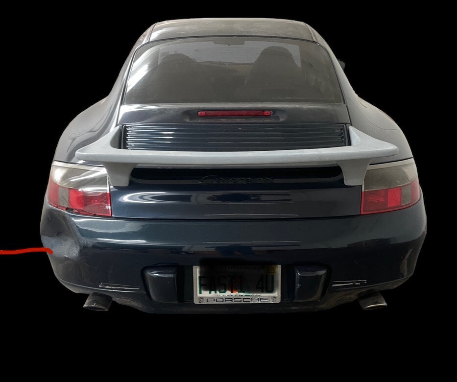 Porsche 996 Coupe & Cabrio 1999-04 rear Arch Wing Spoiler WhaleTail ...