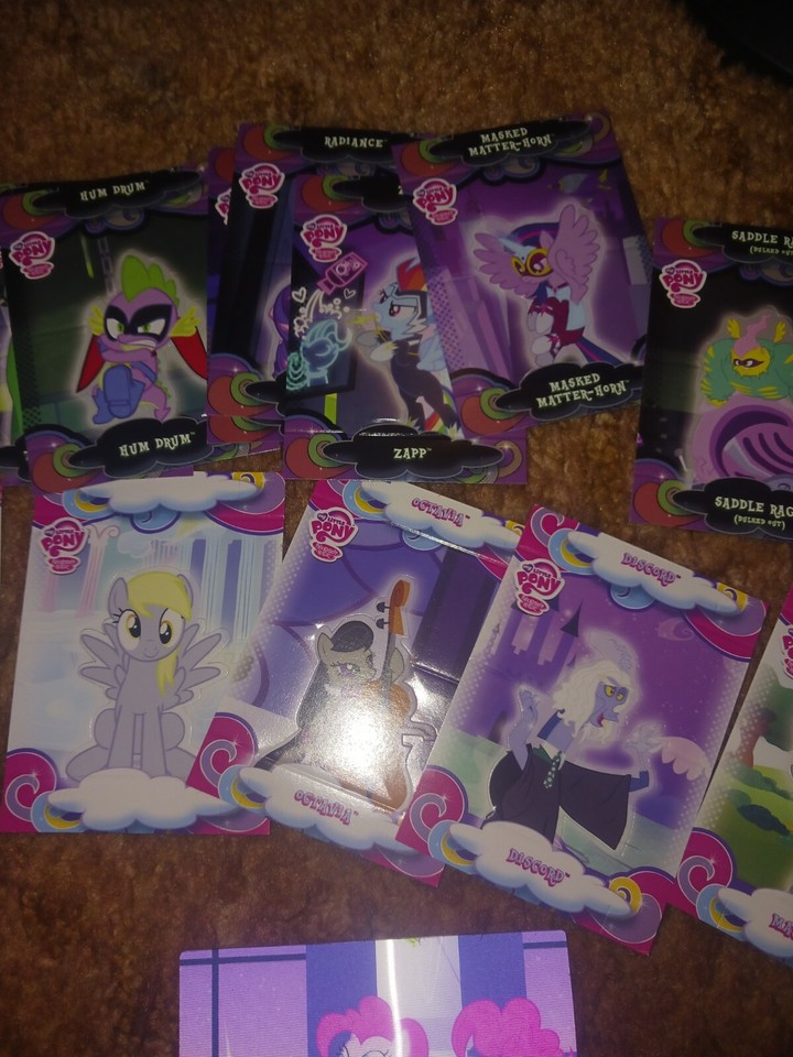 MY LITTLE PONY TRADING CARDS & STICKER LOT SERIES 3 FOILS PINKY PIE ...