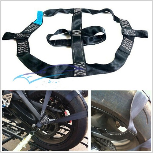 High Strength Black Motorcycle Rear Wheel Handlebar Transport Bar Tie ...