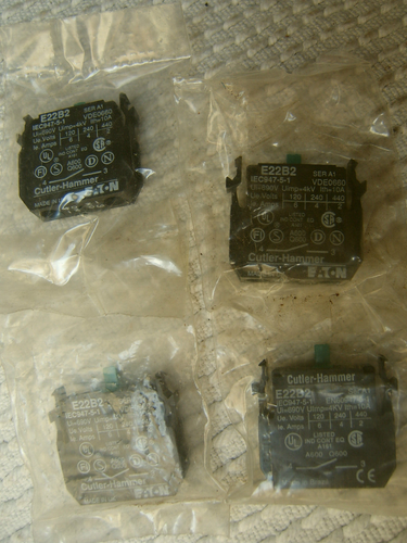 Eaton E22 pushbutton contact block E22B2 (QUANTITY 4) | eBay