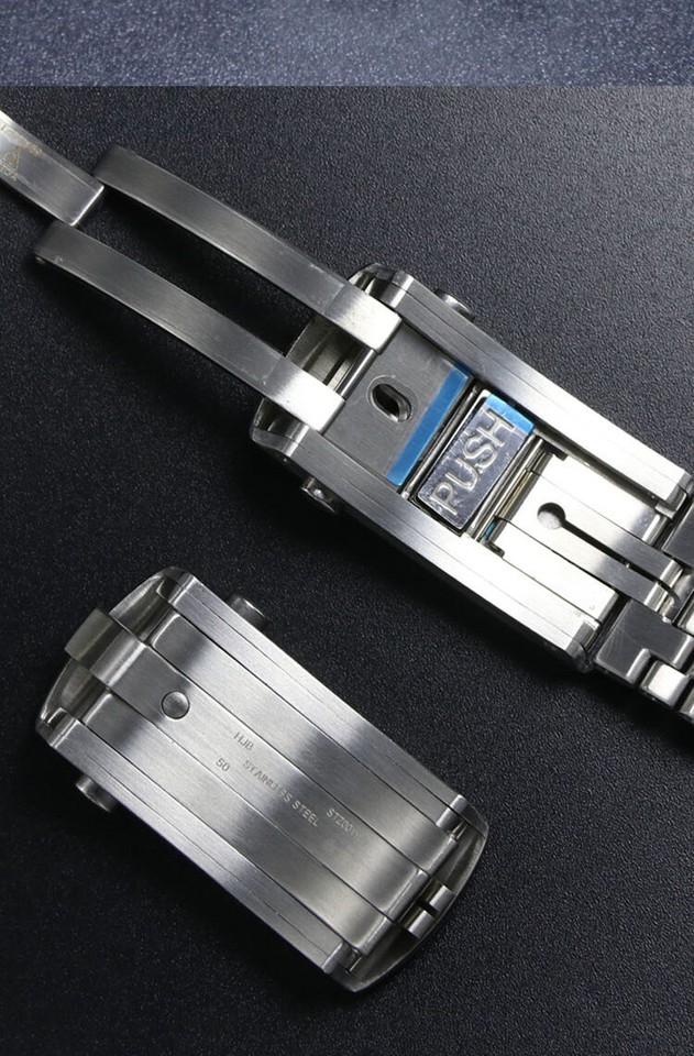 Deluxe Stainless Steel Folding Clasp Metal Micro-adjustable for Omega ...