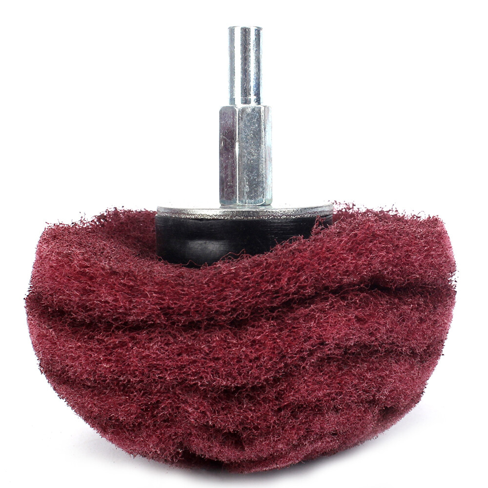 1/3/6Pcs Dome Sanding Mop 50mm 75mm 100mm Cleaning Wood Metal 180 320 ...