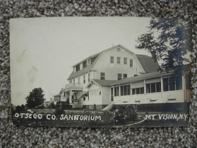 RPPC-MOUNT VISION NY-OTSEGO COUNTY TUBERCULOSIS SANATORIUM-SANITARIUM ...