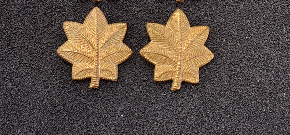 WWII Australian Theater Made WWII US Army AAF Major Pins Rank Angus ...