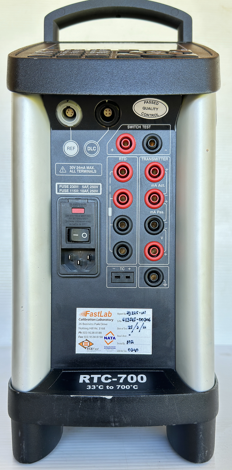 Ametek Jofra RTC-700B 33C to 700C Temperature Dry Block Calibrator + 14 ...