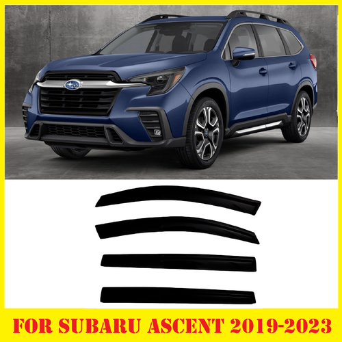 For Subaru Ascent 2019 - 2023 Smoke Tinted Window Visors Deflectors ...