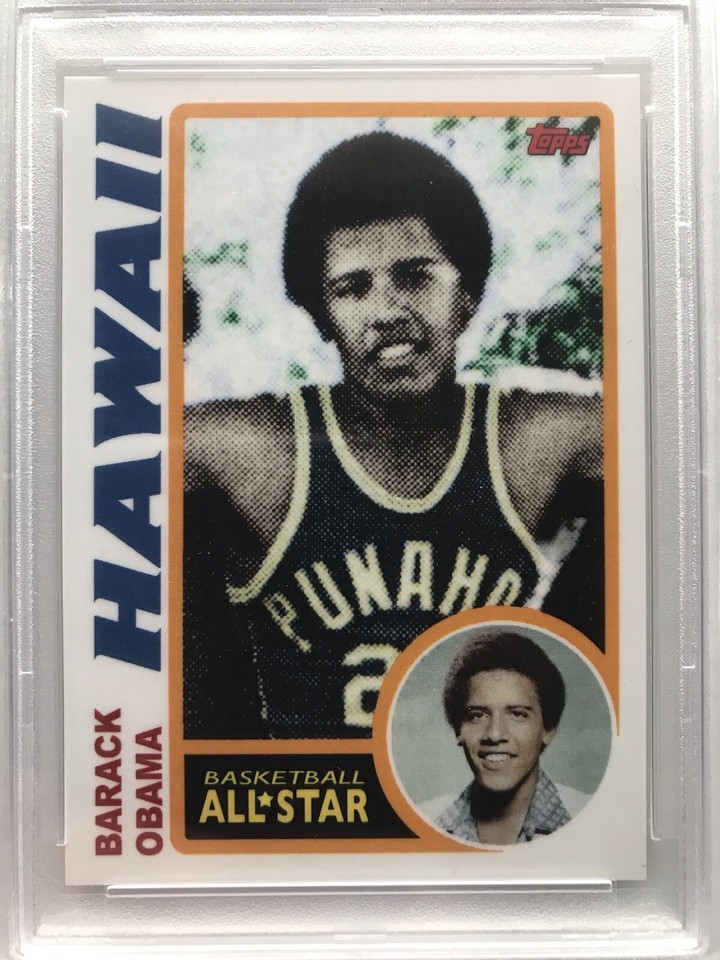 2008 Topps Barack Obama All Star Hawaii SSP Rookie Trading card PSA 10 ...