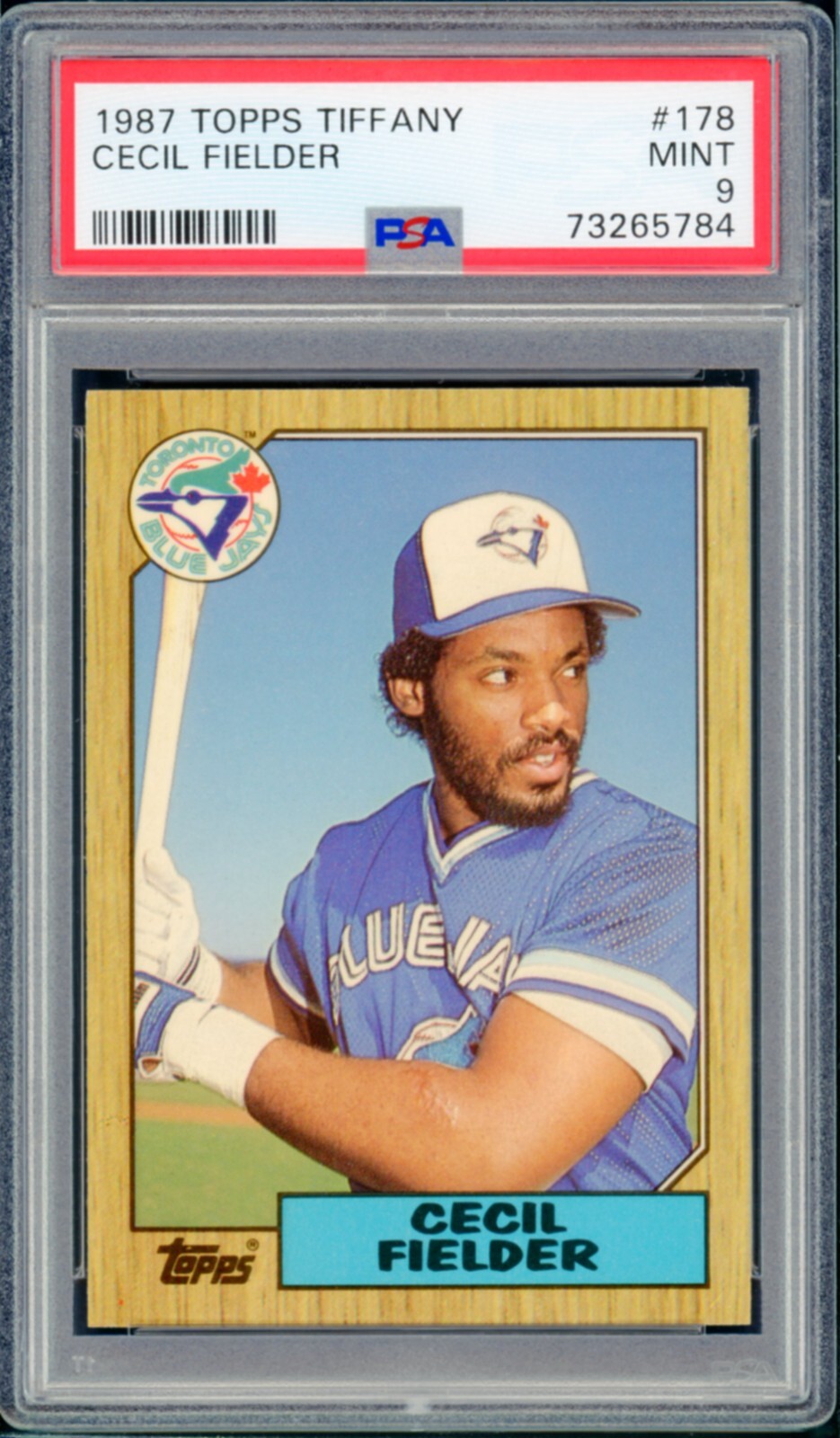 1987 TOPPS TIFFANY #178 CECIL FIELDER PSA 9 MINT POP 38 CENTERED JUST GRADED | eBay