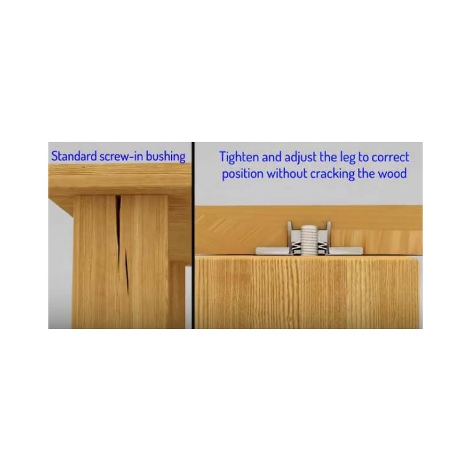 M8 8mm Heavy Duty Table Leg Feet Mounting Plates Brackets Round Square ...