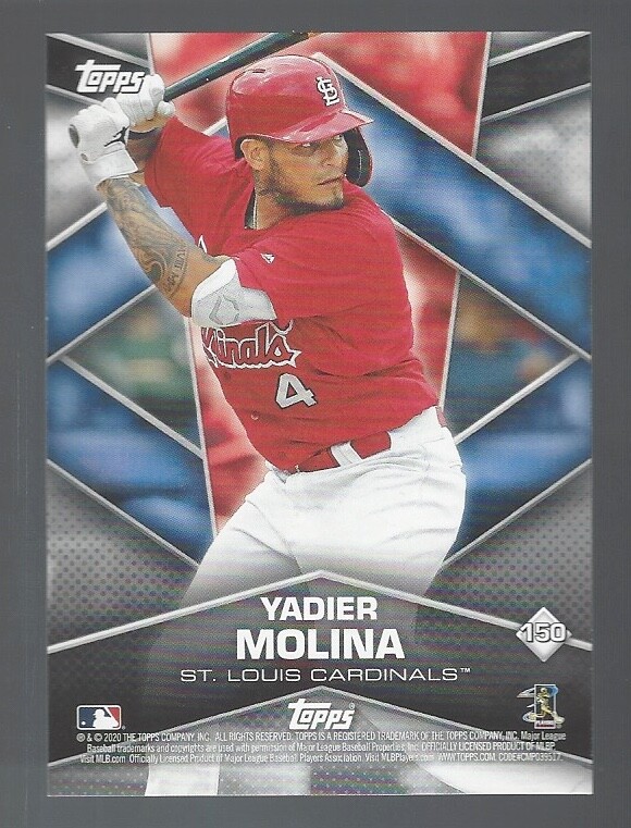 Yadier Molina 2020 Car Decal Decals Stickers Yadier Molina Card Etsy
