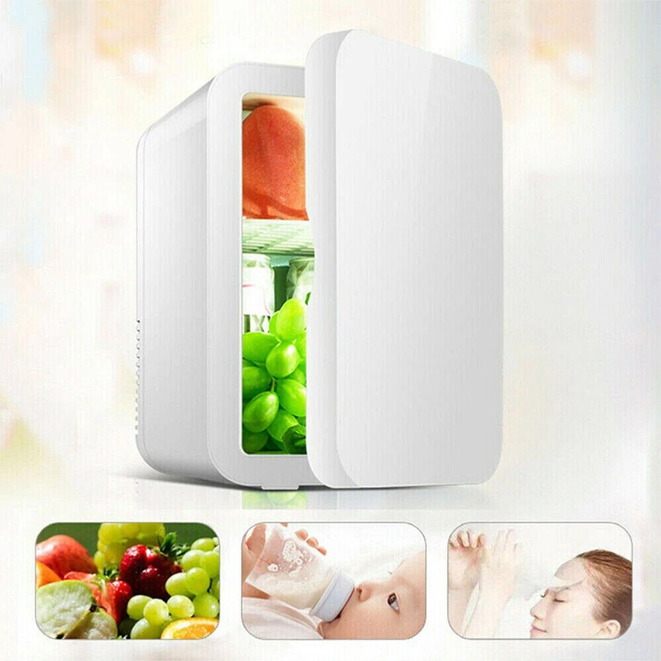 Mini Fridge 8L Portable Table Top Electric Small Cooler Warmer Ice Box ...