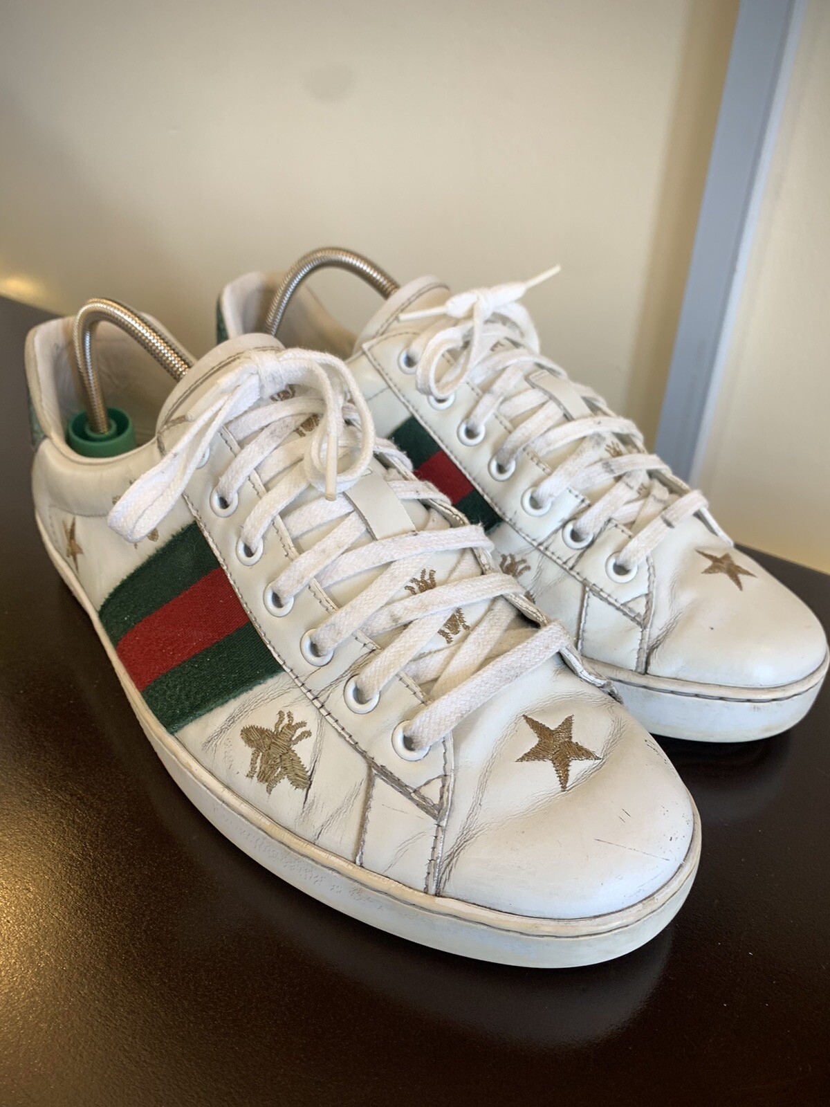 Gucci Ace Embroidered 'Bees and Stars' Ace Sneakers S… - Gem