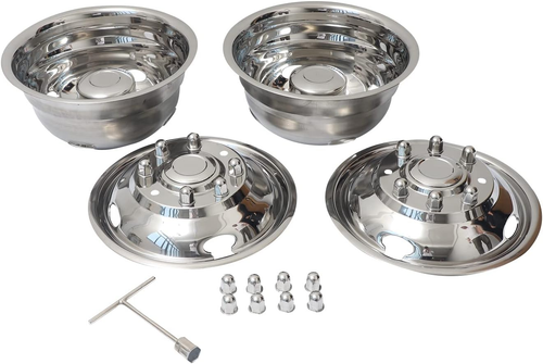 2005-2025 FORD F350 17" Dually Steel Wheel Simulators Dual Rim Liners ...