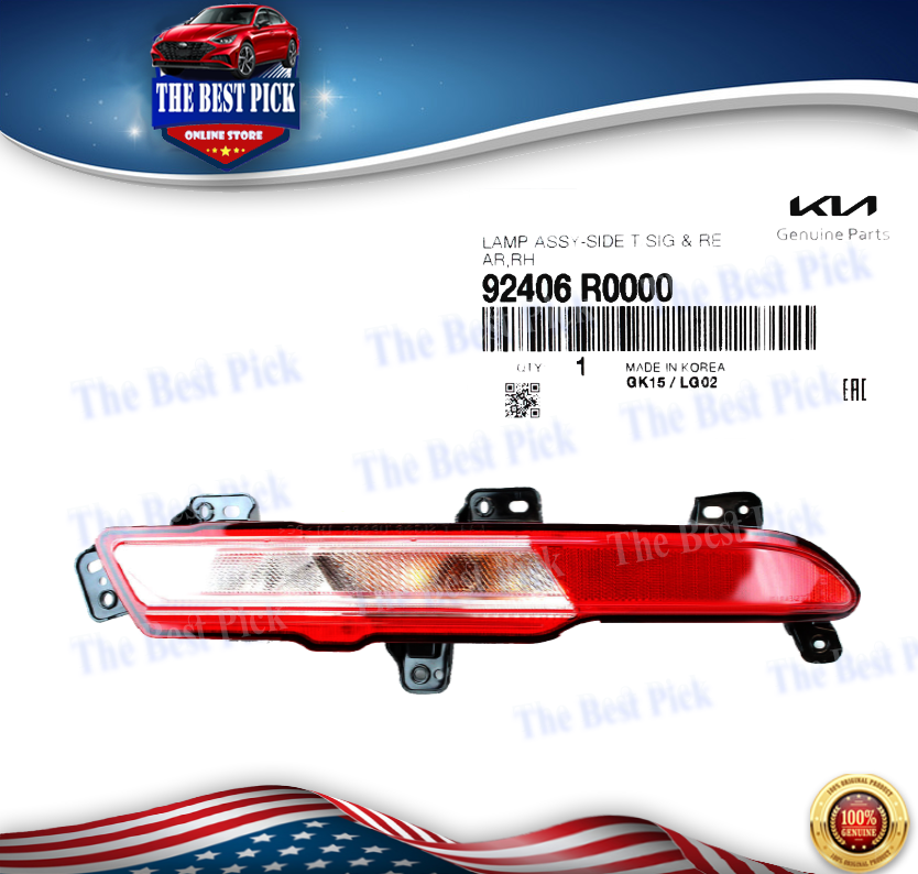 ⭐GENUINE⭐ REAR Bumper Lamp Reflector Right for Kia Carnival 2022-2023 ...