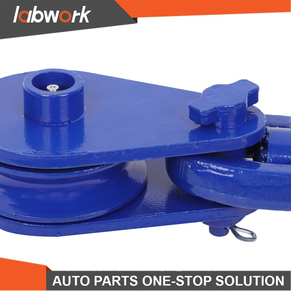 Labwork 2 Ton Snatch Block with G80 Chain 3 Inch Sheave for 3/8 Inch ...