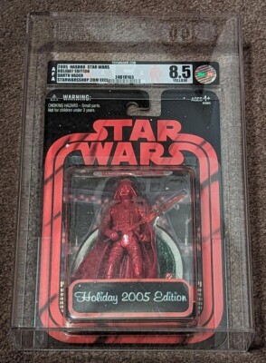 2005 Star Wars Holiday Edition DARTH VADER AFA 8.5 Yellow NEW Modern ...
