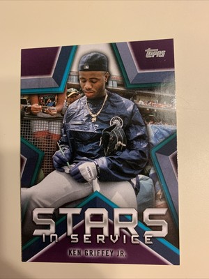 2021 Topps Series 1 #SIS-19 Stars In Service Ken Griffey Jr. Mariners ...
