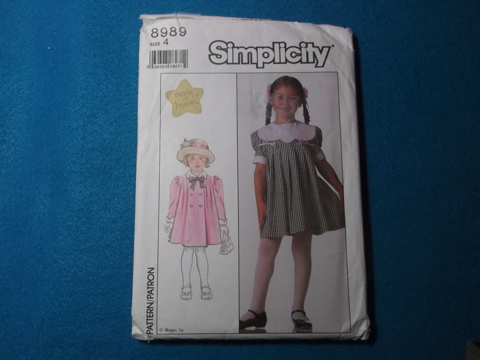 Simplicity Patterns ~ All Patterns are Size 4 * ~ * ~ * ~ * ~ *Listing ...