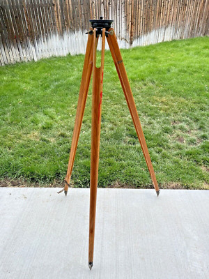 Vintage Dietzgen Wooden Surveying Transit Level Tripod | eBay