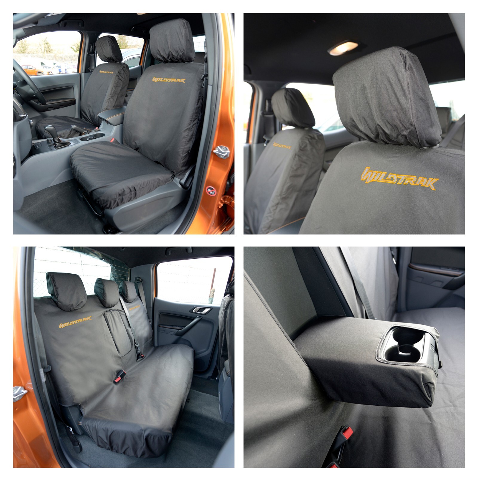 FORD RANGER WILDTRAK SEAT COVERS TAILORED WATERPROOF HEAVY DUTY (2016 ...