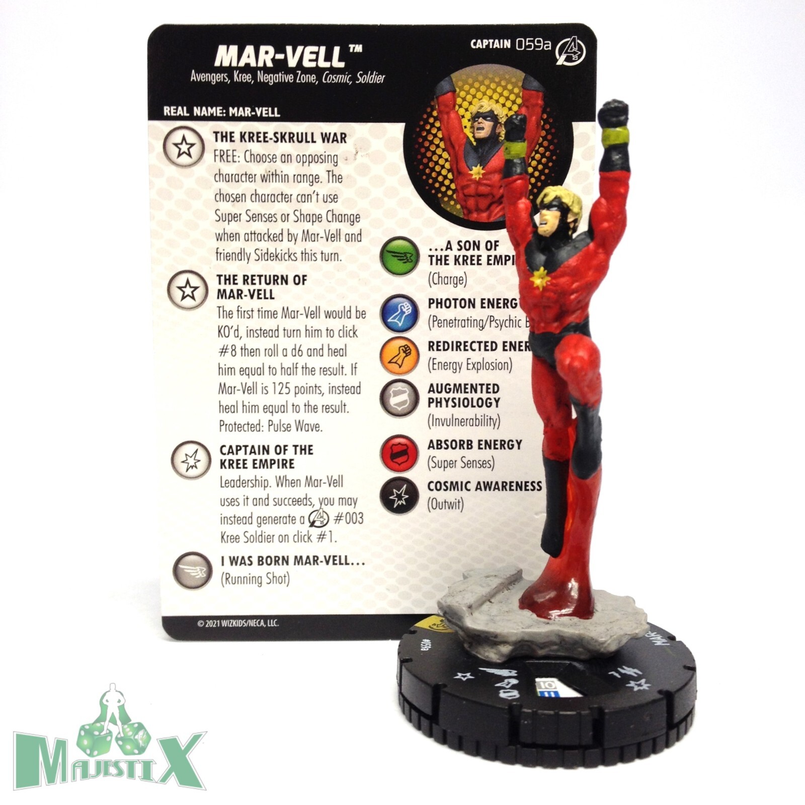 Heroclix Avengers Fantastic Four Empyre set Mar-Vell #059a Super Rare w ...