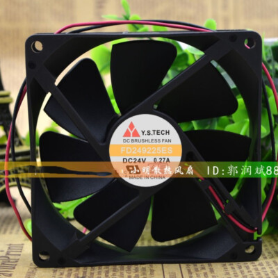 Y.S.TECH 9025 9CM FD249225ES 24V 0.27A Chassis Cooling Industrial Fan ...