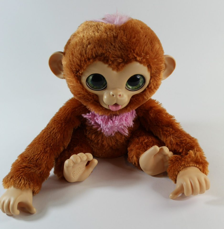 ADORABLE FurReal Piper My Baby Monkey Interactive Sounds Plush Toy 12 ...