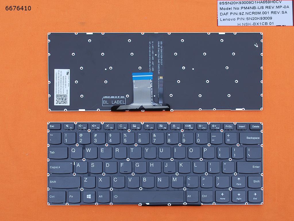 NEW BLACK US BACKLIT keyboard Lenovo Ideapad Flex 4 Flex 4-1470 4-1480 ...