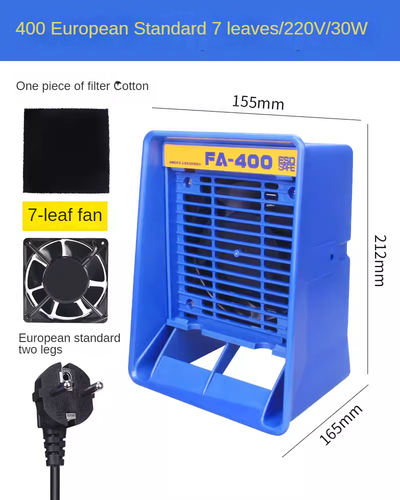 FA-400 Solder iron Smoke Absorber with free Activated Carbon Filter ...