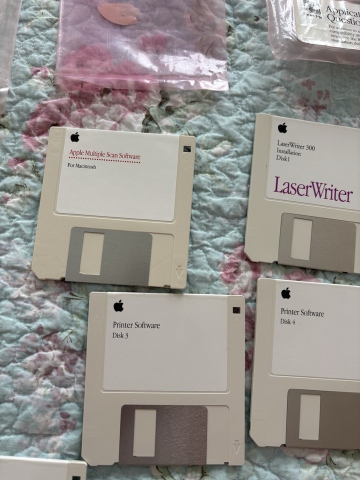 Apple Macintosh, Apple Laser Writer, Printer Software & Mult Scan ...